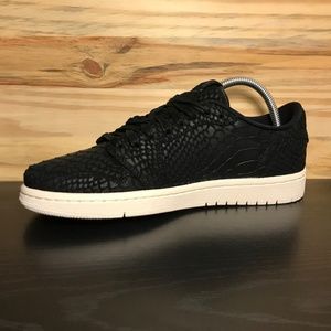 Nike | Shoes | Nike Air Jordan Retro Low Womens Black Python | Poshmark